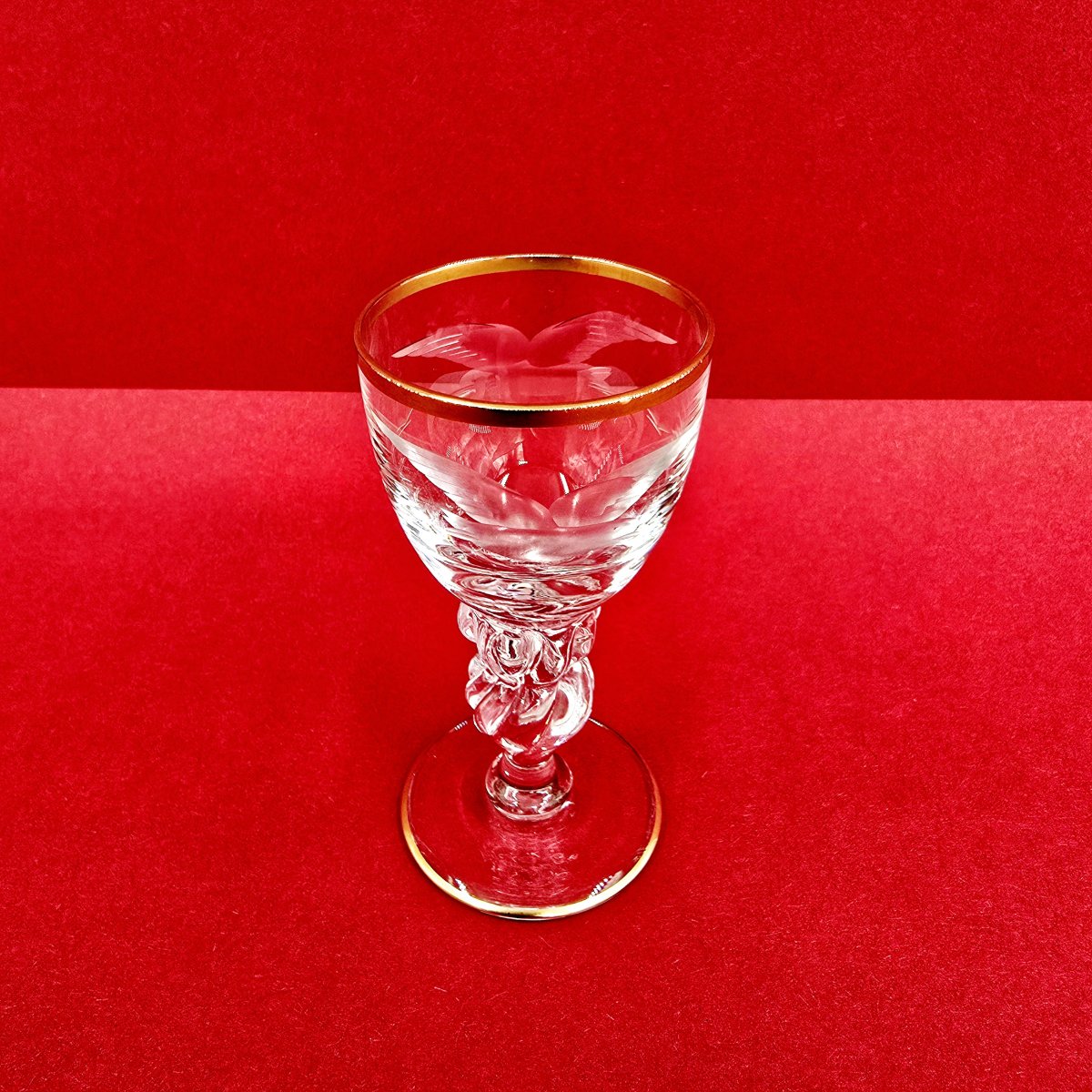 Mågeglas Snapseglas Med Guldkant