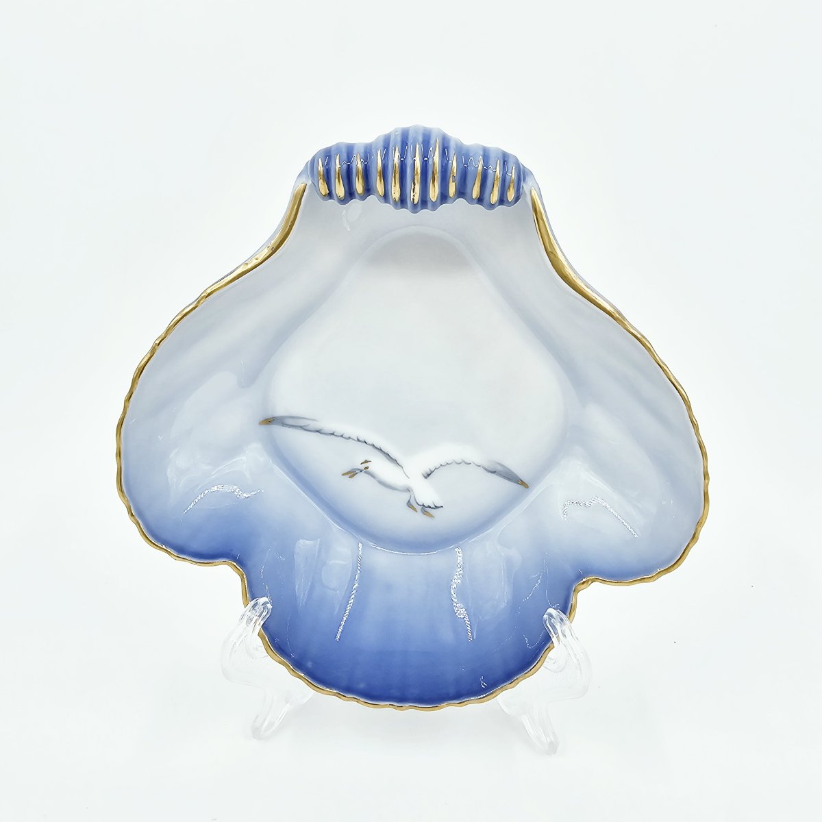 Mågestel Musling Skål nr. 42 Med Guldkant 1 sortering